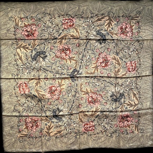 Accessories | Ginnie Johansen Silk 10 Floral Scarf | Poshmark